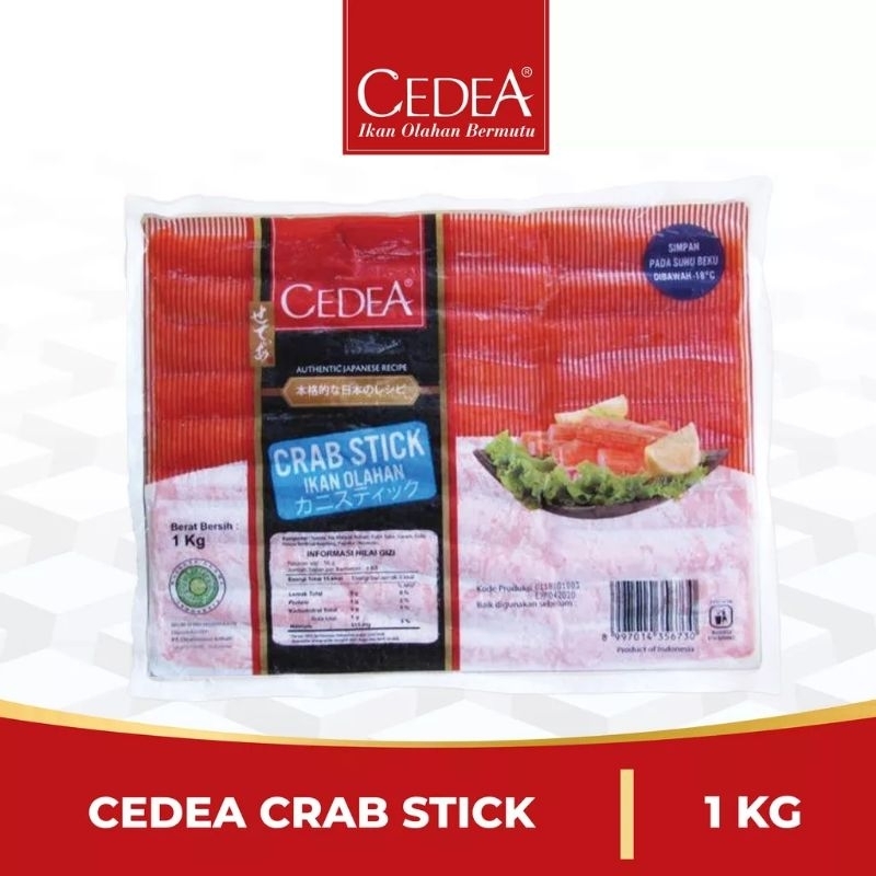 Jual Cedea Crab Stick 1 Kg Halal Stik Kepiting Ikan Olahan Frozen ...