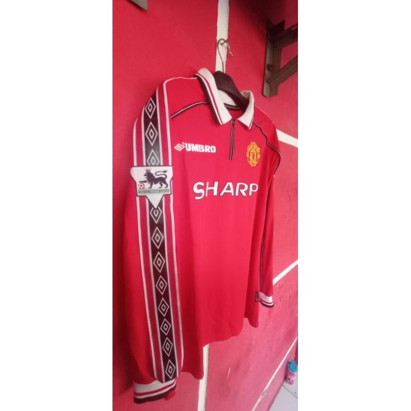 Jual Jersey Manchester United 1998 LS | Shopee Indonesia