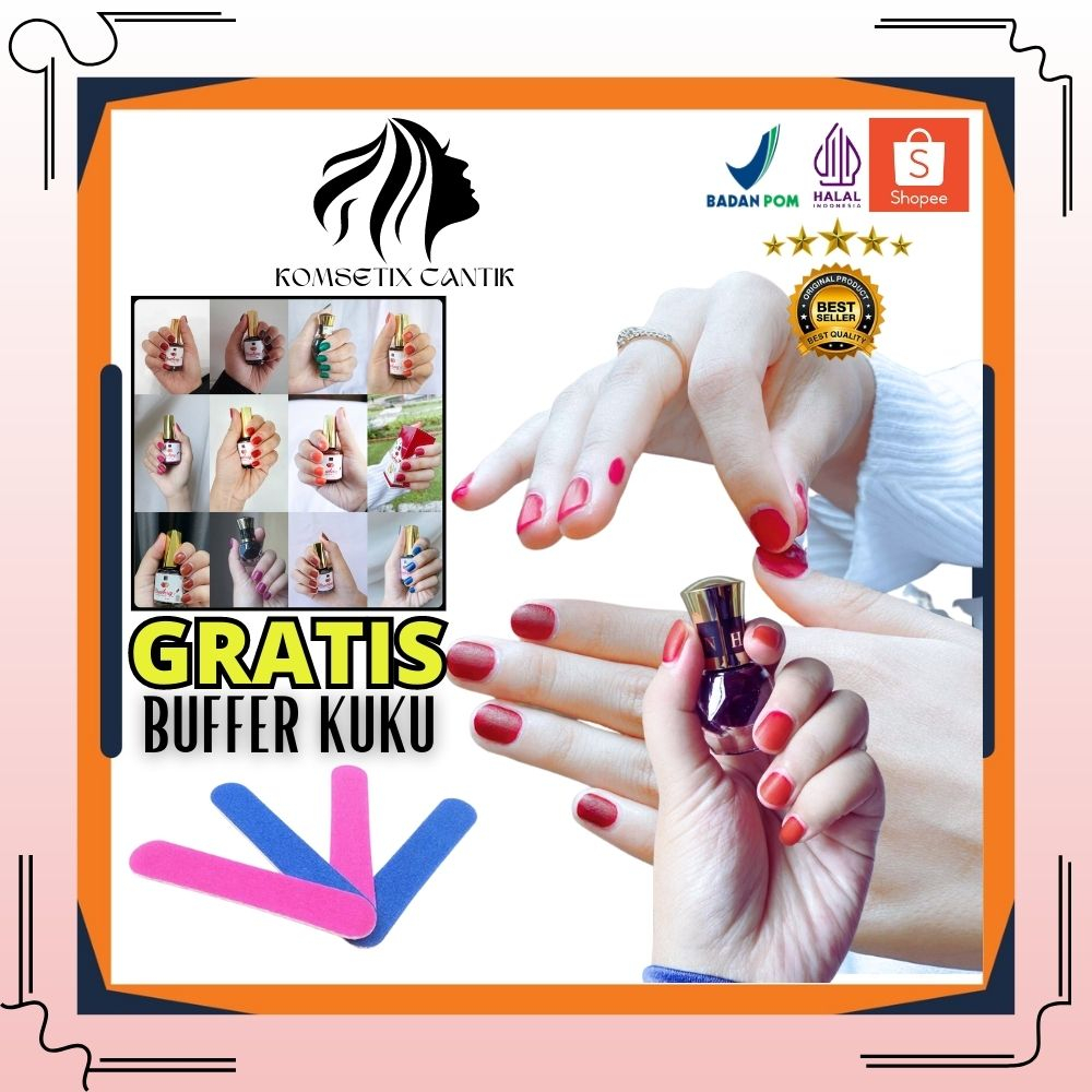 Jual Kutek 5ml Henna Kutek Peel Off Inai Kuku Halal Kutek Strawberry ...