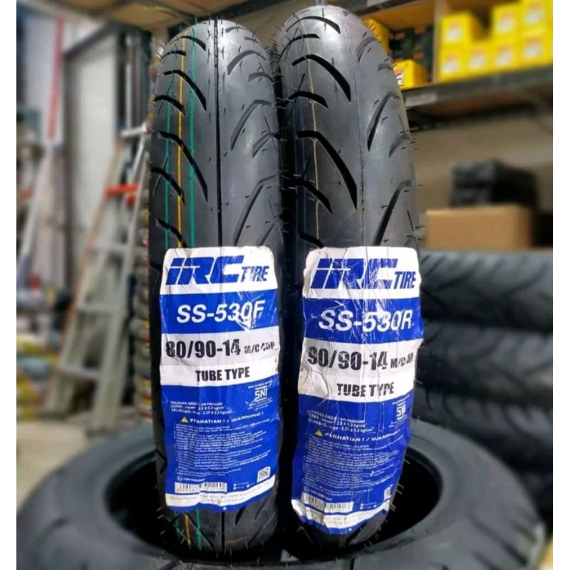 Jual BAN LUAR MOTOR MATIC [ IRC ] SS-530F & SS-530R / 80/90 & 90/90 RING 14 TUBE TYPE / NON ...