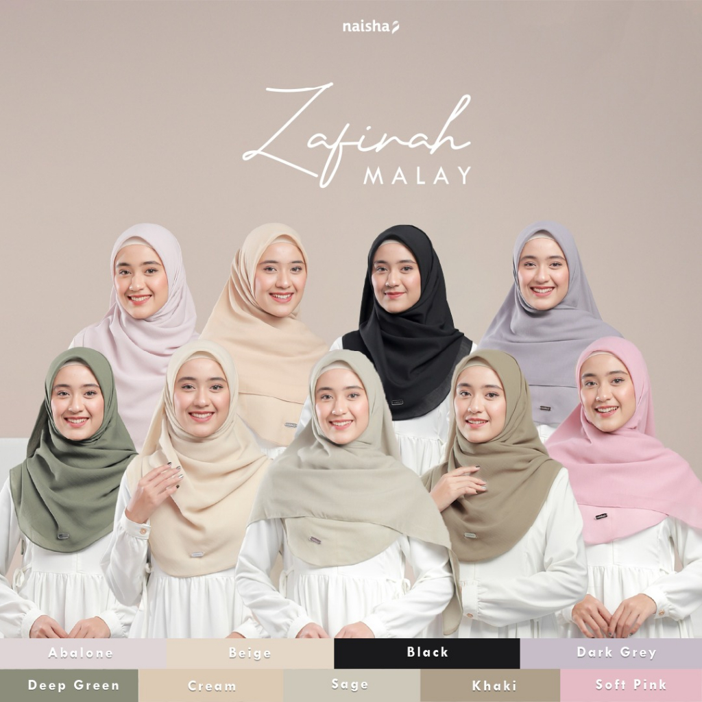 Jual NEW HIJAB ZAFIRAH MALAY BY NAISHA | Shopee Indonesia