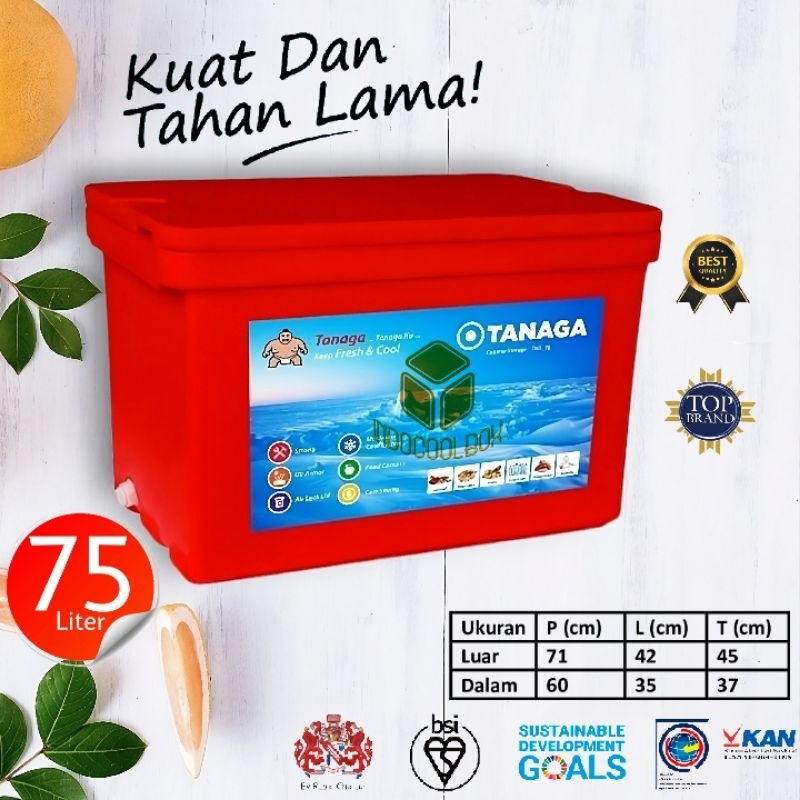 Jual Cooler Box Tanaga 75 Liter Termos Es Kotak Tempat Es Batu Daging ...
