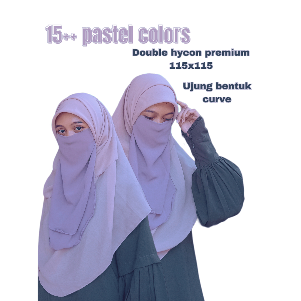 Jual Hijab segi empat oval hijab ala malaysia hijab bawal curve ala ...