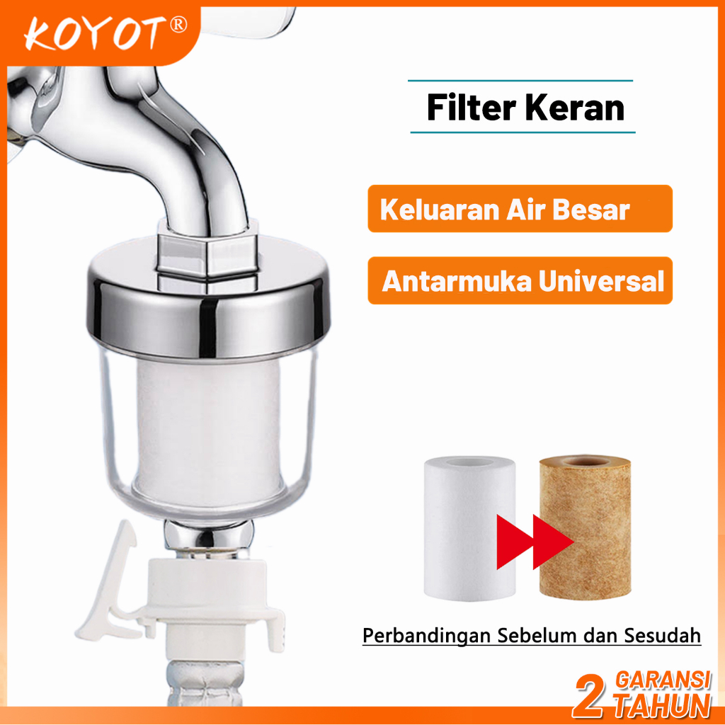 Jual KOYOT Filter Keran Air Universal Bahan Katun PP 1/2 Inch Kepadatan ...
