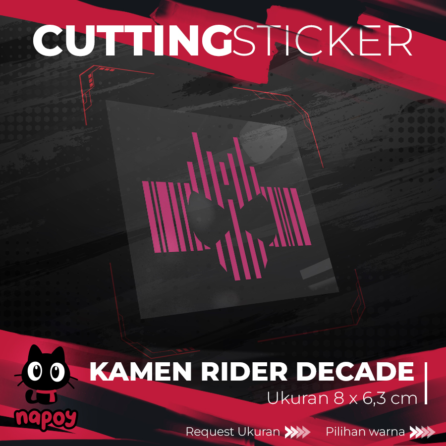 Jual Cutting Sticker Logo Kamen Rider Decade | Shopee Indonesia