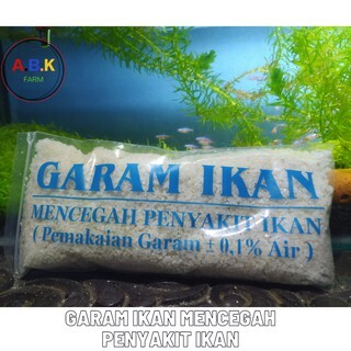 Jual Garam Ikan Asli Biru Kuning Secang Ketapang Garam Obat Ikan ...