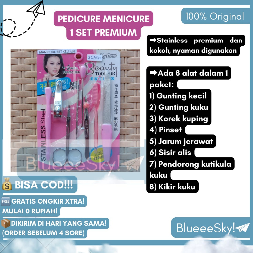 Jual MENI PEDI PEDICURE DAN MENICURE 1 Satu Set Paket Lengkap Premium ...