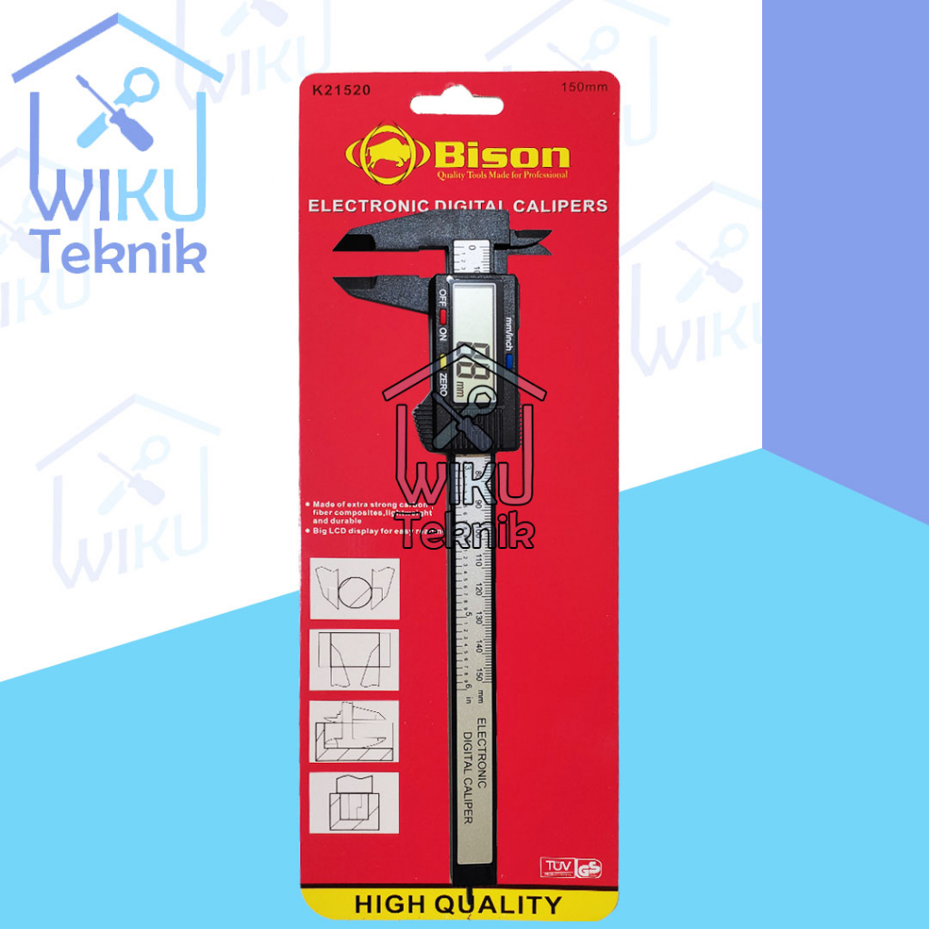 Jual Bison Jangka Sorong Sigmat Digital Vernier Caliper Ukur Baut Seher ...