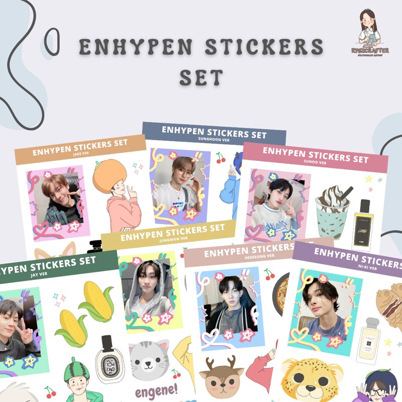 Jual ENHYPEN STIKER SET CASE DECO STICKERS JOURNAL | Shopee Indonesia
