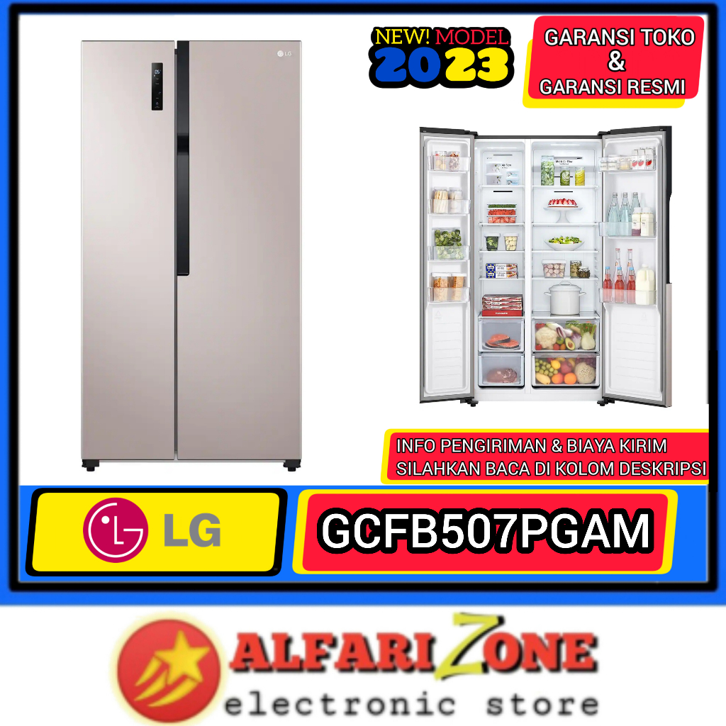 Jual KULKAS SIDE BY SIDE LG GCFB507PGAM INVERTER GCFB507 kulkas 2 pintu lg | Shopee Indonesia