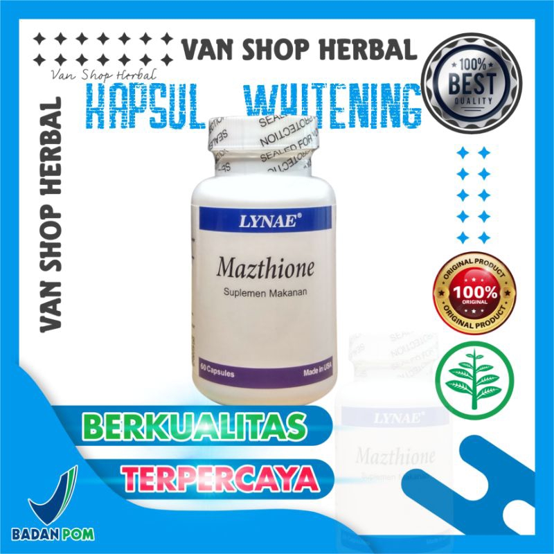 Jual LYNAE MAZTHIONE ORIGINAL 100% Suplemen Vitamin Obat Pemutih Badan ...