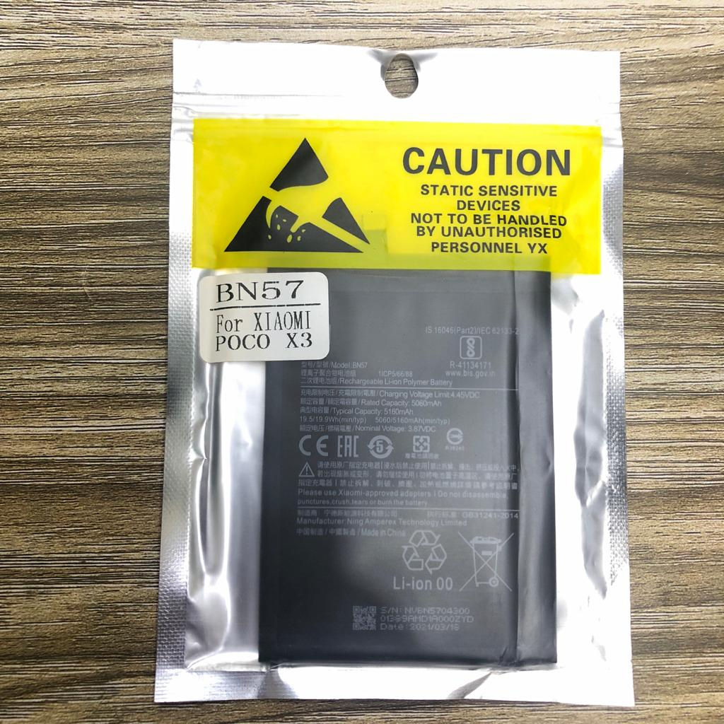 Jual BATERAI ORIGINAL XIAOMI POCO X3 , POCO X3 PRO , POCO X3 NFC BN57 ...