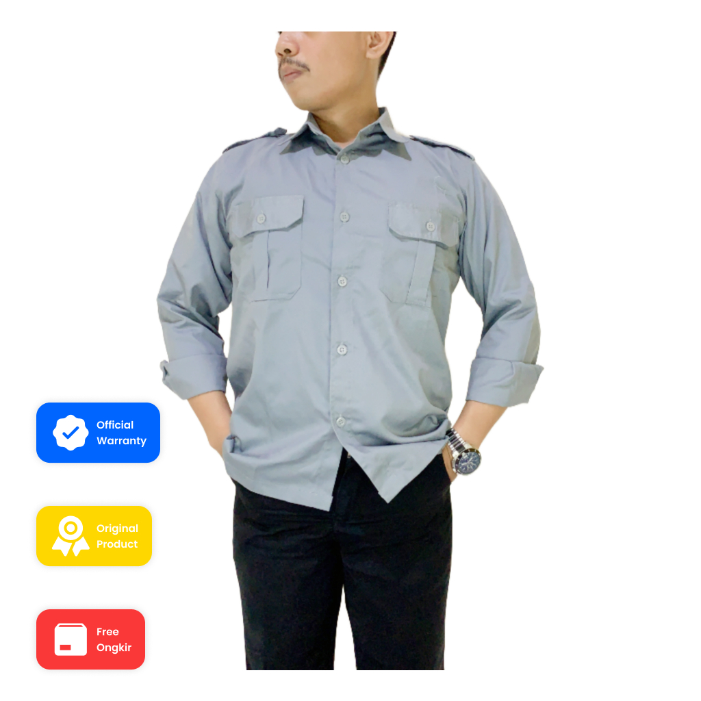 Jual Kemeja PDL Navy Baju PDH Unisex Pria Wanita Baju Kemeja PDH ...