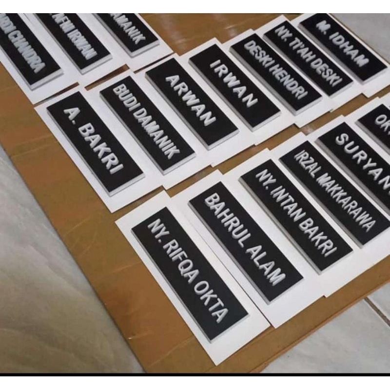 Jual PAPAN NAMA PDH / NAME TAG TNI POLRI PERSIT SECURITY | Shopee Indonesia
