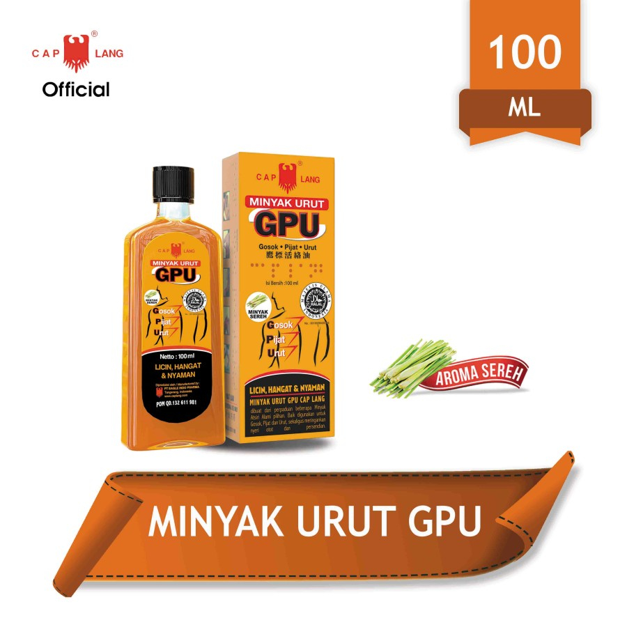 Jual Cap Lang GPU SEREH / JAHE / PALA / 100 ml / 60 ml / 30 ml | Shopee ...