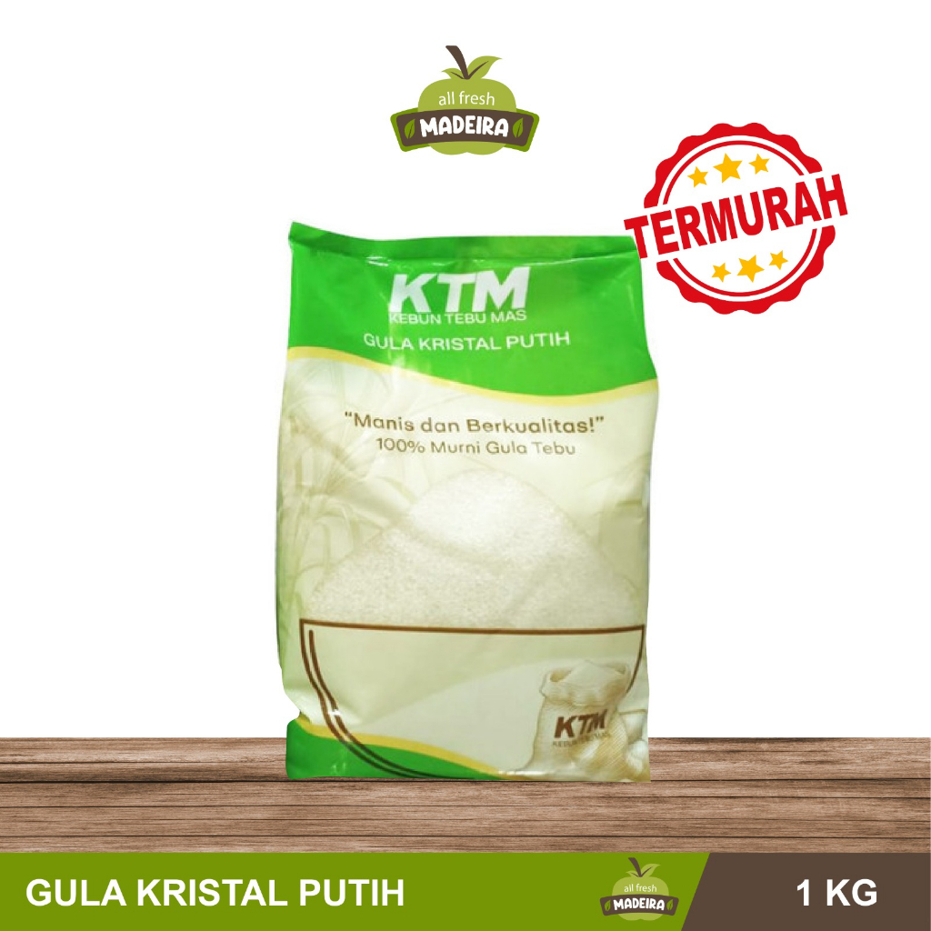 Jual LIVE !! GULA PASIR PREMIUM MERK KTM 1KG | Shopee Indonesia