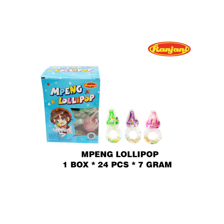 Jual RANJANI MPENG LOLLIPOP ANEKA RASA BUAH 1BOX * 24 pcs | Shopee ...