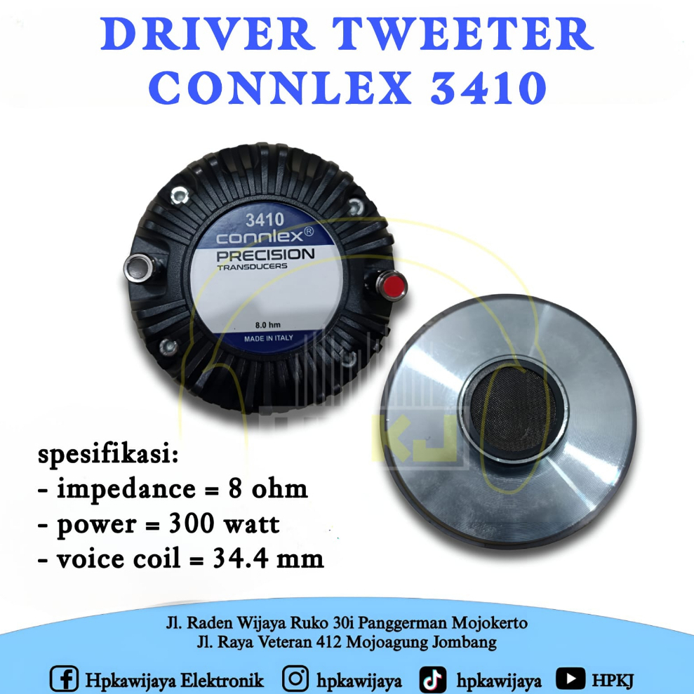Jual DRIVER TWEETER CONNLEX 3410 driver tweeter twiter connlex 3410 ...