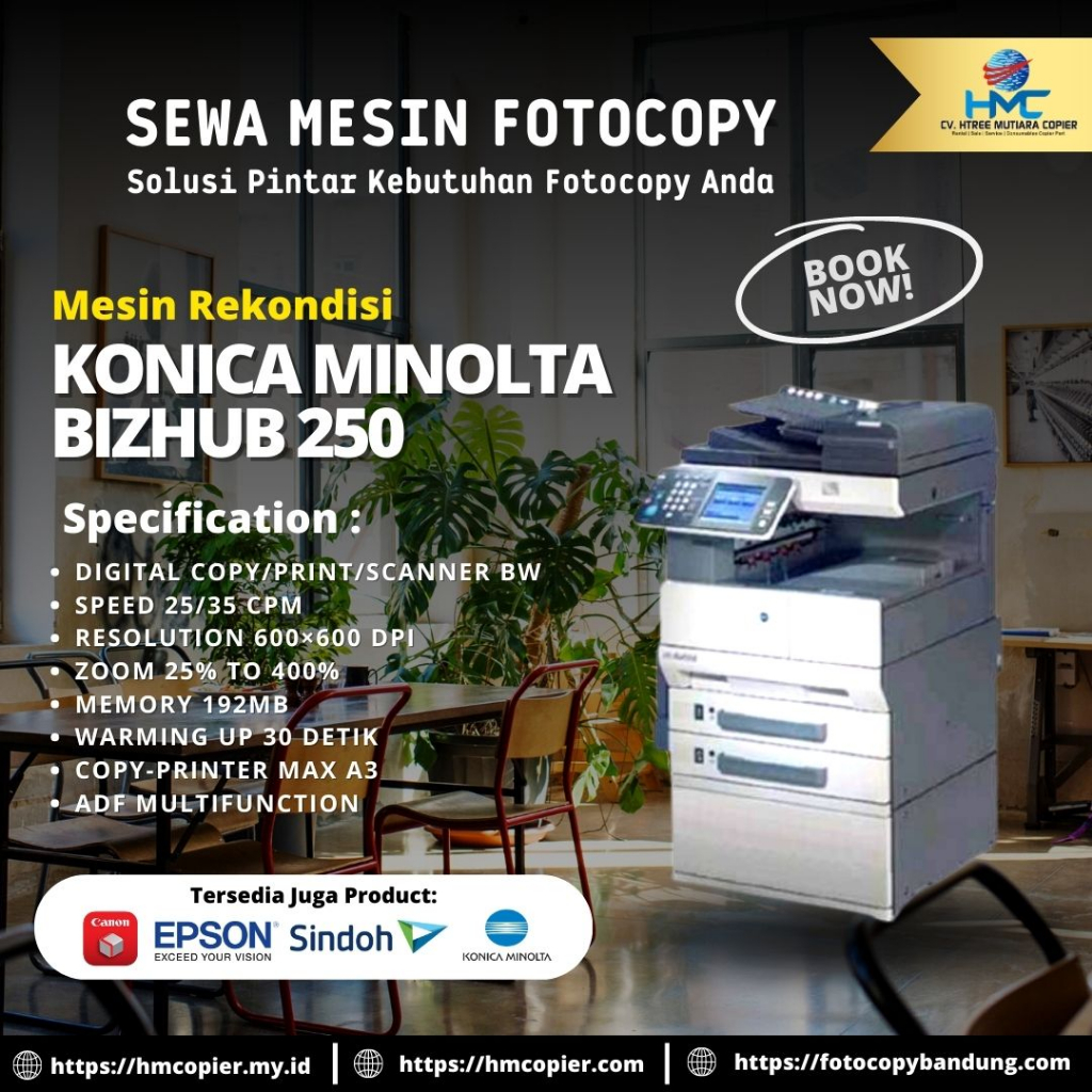 Jual Mesin Fotocopy Import Konica Minolta Bizhub 250 Rekondisi | Shopee Indonesia
