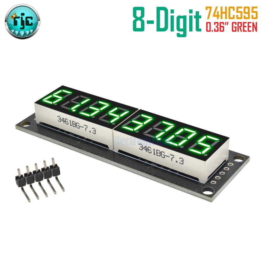 Jual Module Seven Segment 8-Digit 0.36" TM1637 LED 7-Segment Display ...