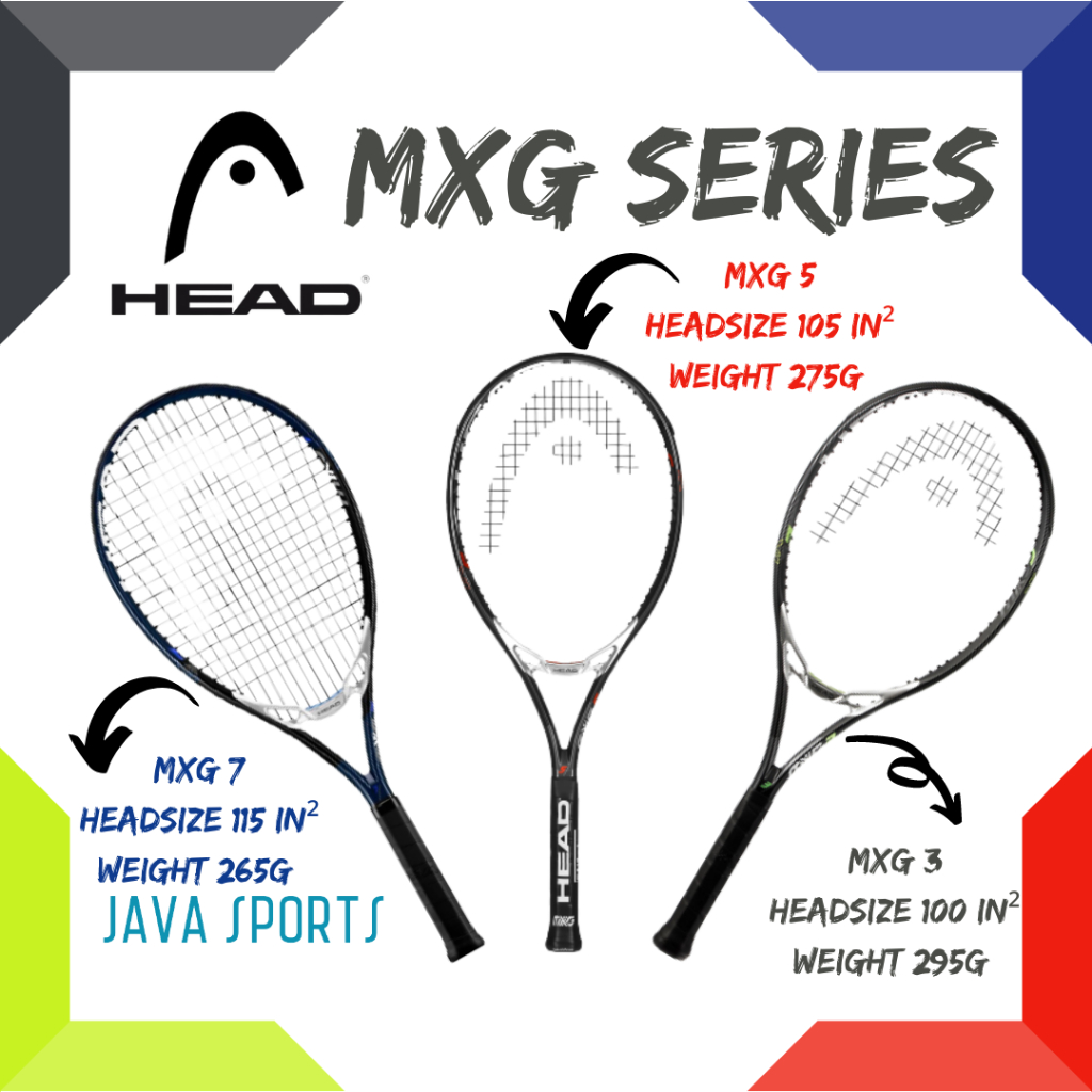 Jual Raket Tenis Head MXG SERIES MXG 7 MXG 5 MXG 3 | PREMIUM SERIES ...