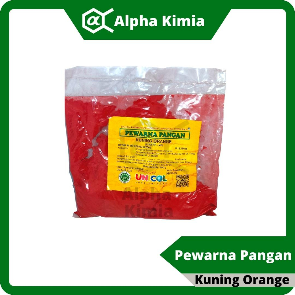 Jual Pewarna Makanan Kuning Orange / pewarna sabun 100 gram | Shopee ...