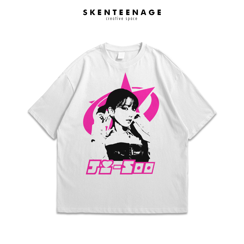 Jual SKENTEENAGE - T-SHIRT KAOS JI-SOO BP Y2K DESIGN UNISEX WHITE ...