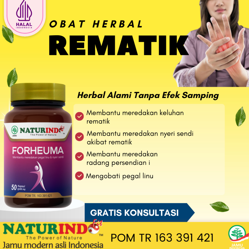 Jual Obat Herbal Rematik, Encok, Nyeri Sendi, Pegal & Otot – Forheuma ...