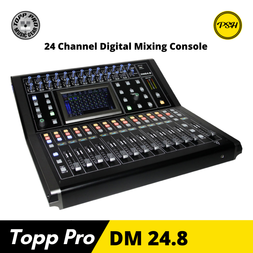 Jual Topp Pro DM24.8 DM 24.8 Mixer Digital 24 Channel 10 Out 8 Aux Out Dante USB Audio Interface ...