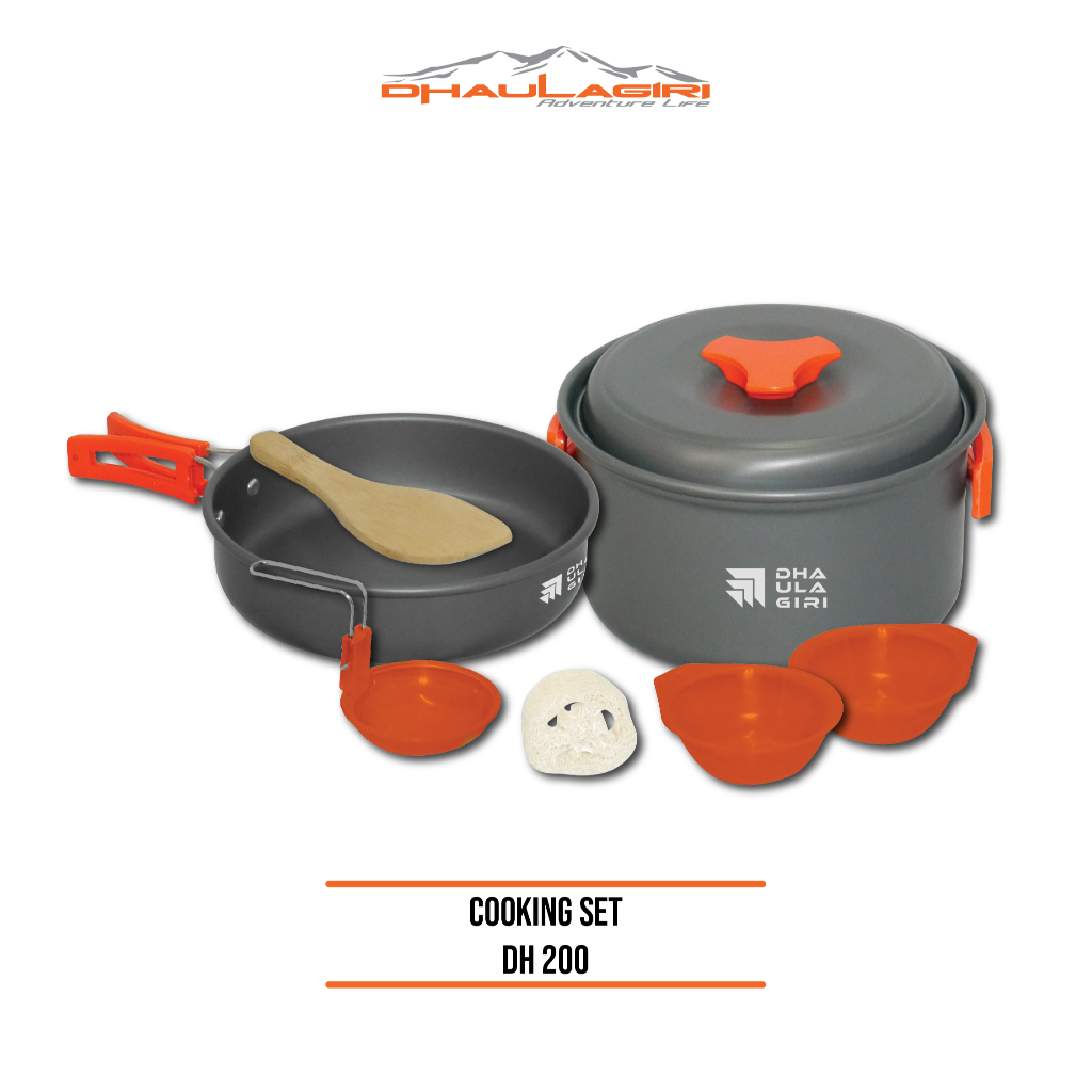 Jual Alat Masak Nesting Cooking Set Dhaulagiri DH-200 | Shopee Indonesia