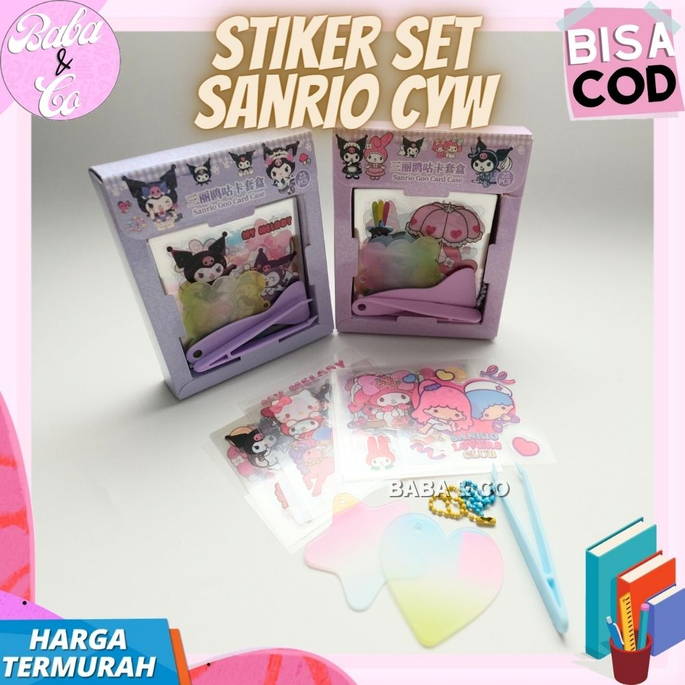 Jual STIKER SET CYW SANRIO PAKET STIKER SANRIO PINSET PERATA GANTUNGAN ...