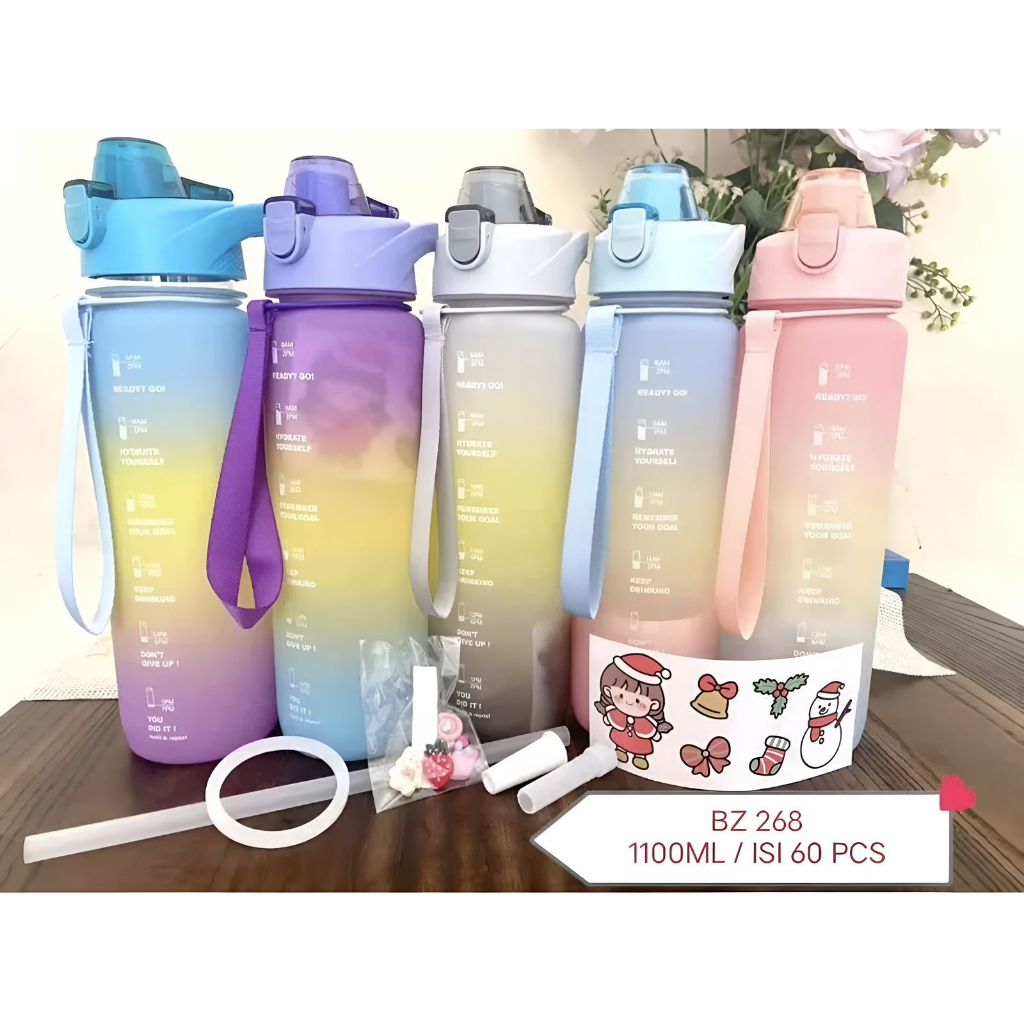 Jual BOTOL 1L GRADASI STICKER 2D 3D BOTOL ANAK SEKOLAH VIRAL VD ...