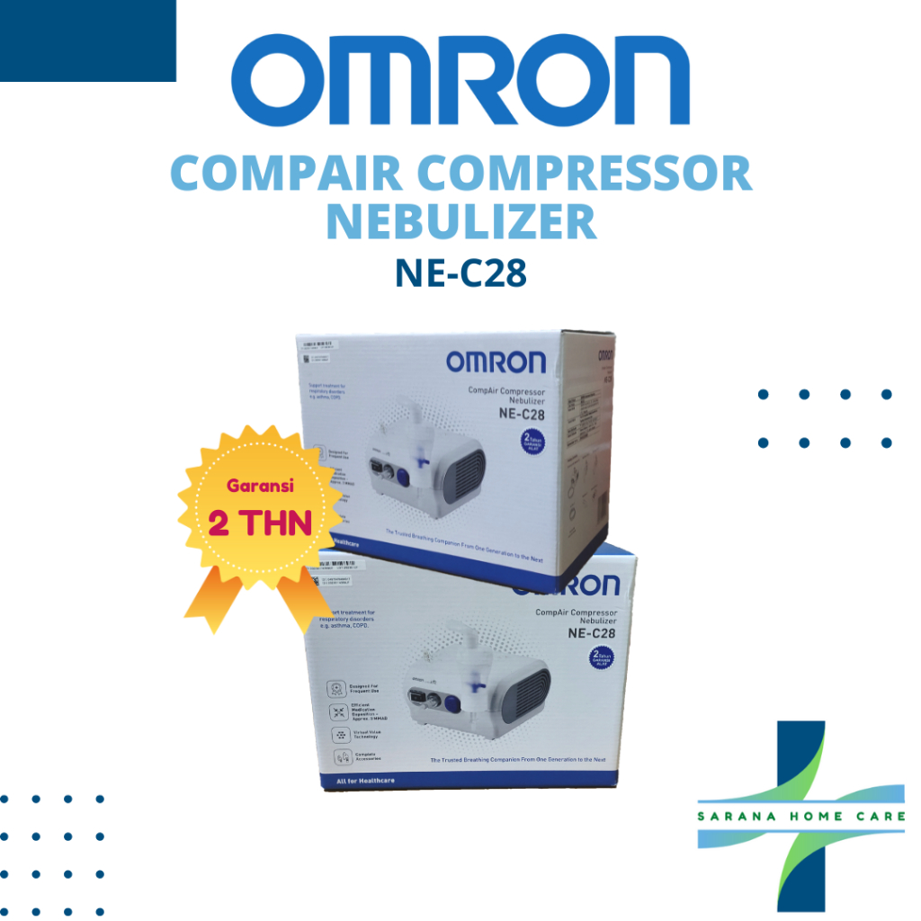 Jual OMRON Compair Compressor Nebulizer NE-C28/pengobatan pernafasan ...