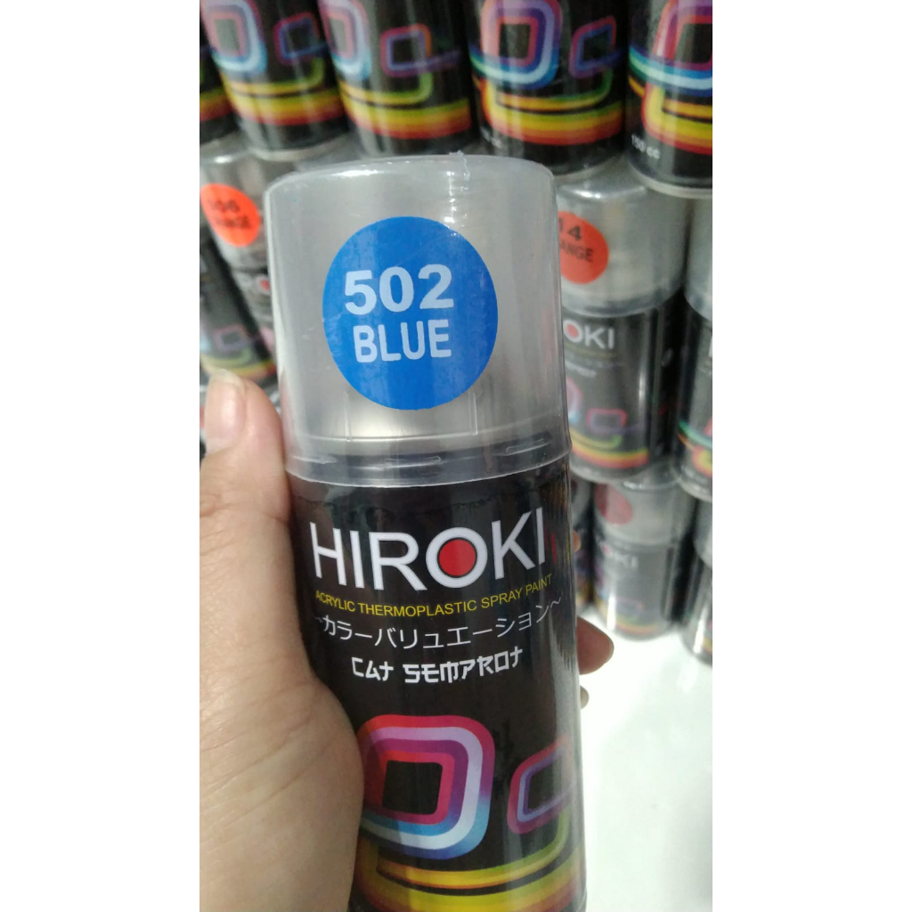 Jual pilok pilox cat semprot hiroki 150cc dull black 4 hitam doff black metallic black merah ...
