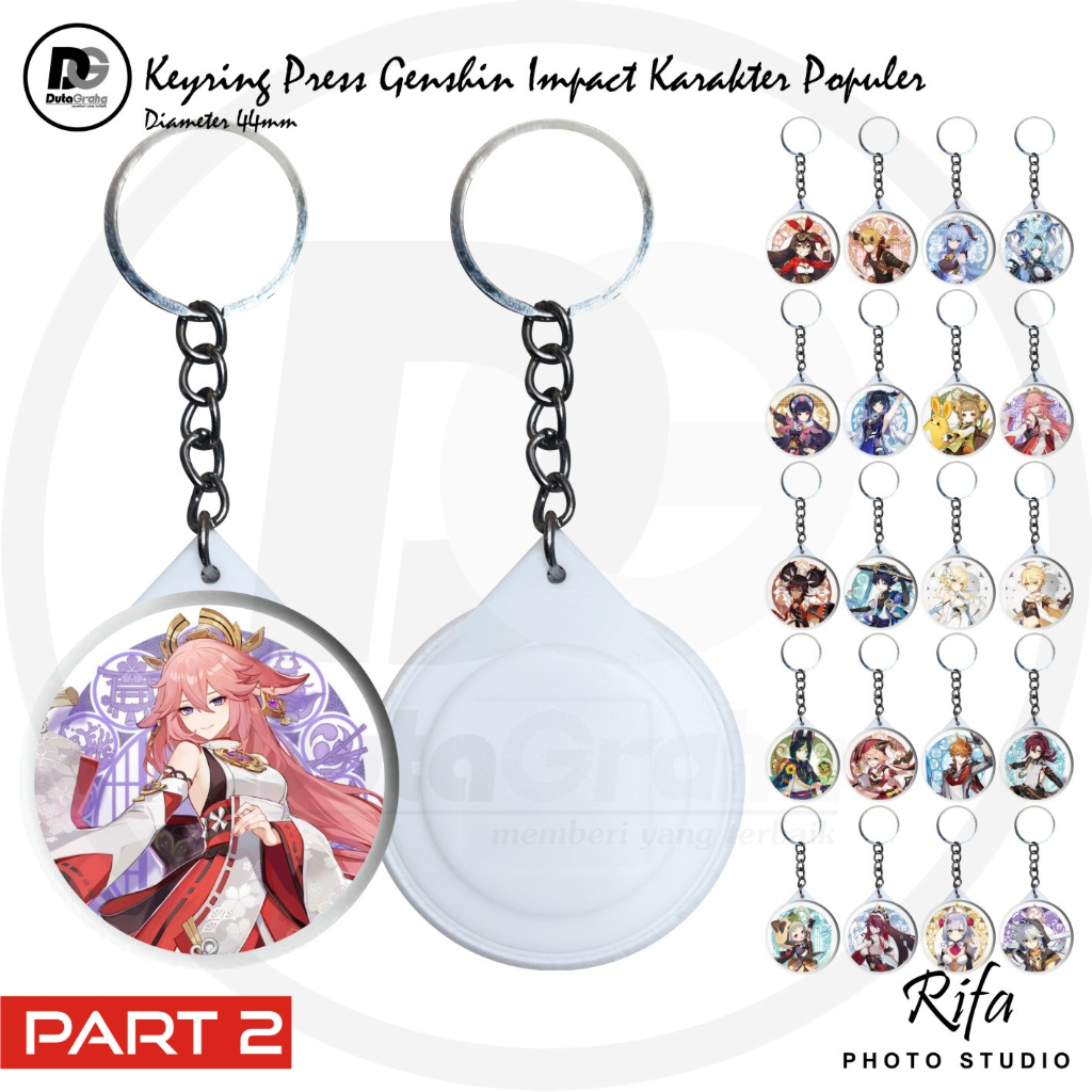 Jual [KEYRING PRESS] GENSHIN IMPACT KARAKTER PART 2 Gantungan Kunci Keychain Aksesoris Souvenir ...