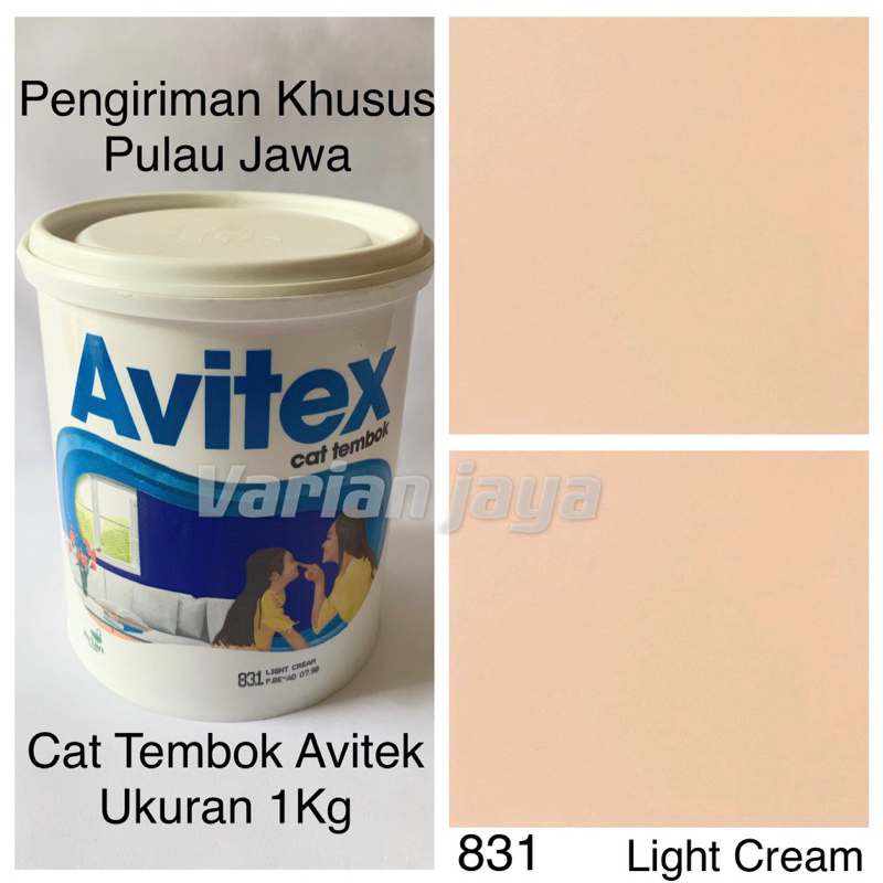 Jual Cat Tembok 1kg Light Cream Avitex 831 | Shopee Indonesia