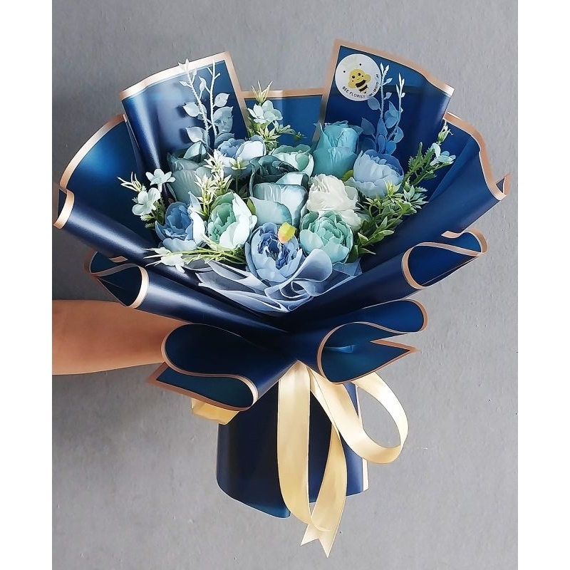 Jual BEE FLORIST_Artificial Flowers/ Buket Bunga/ Buket Wisuda / Navy ...