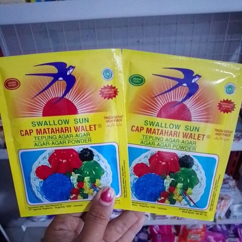 Jual AGAR AGAR SWALLOW SUN CAP MATAHARI WALET 10g | Shopee Indonesia