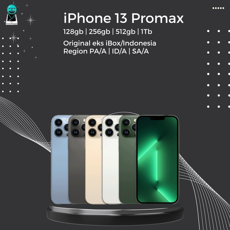 Jual HANDPHONE IP 13 PROMAX 128GB 256GB 512GB 1TB SECOND ORIGINAL FULLSET EX INDONESIA/IBOX ...