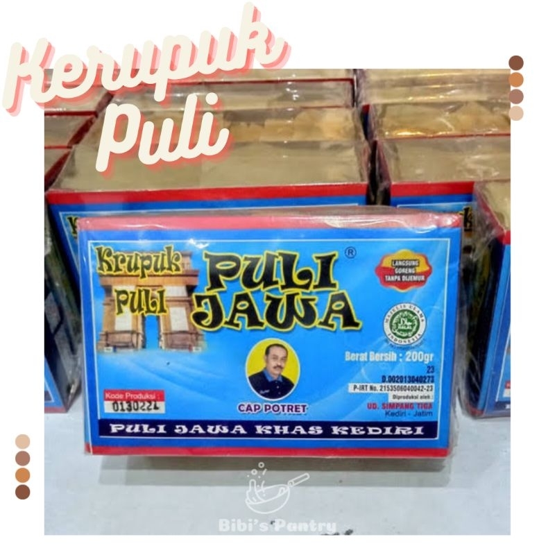 Jual Krupuk Puli PULI JAWA Cap Potret Khas Kediri (Krecek/Kerupuk ...