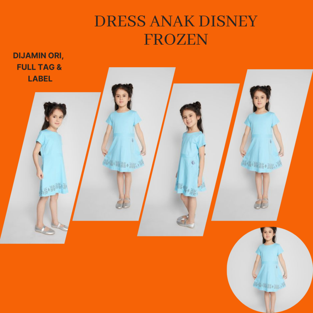 Jual Baju Anak Disney Original/Dress Disney's Frozen Printed A-line ...