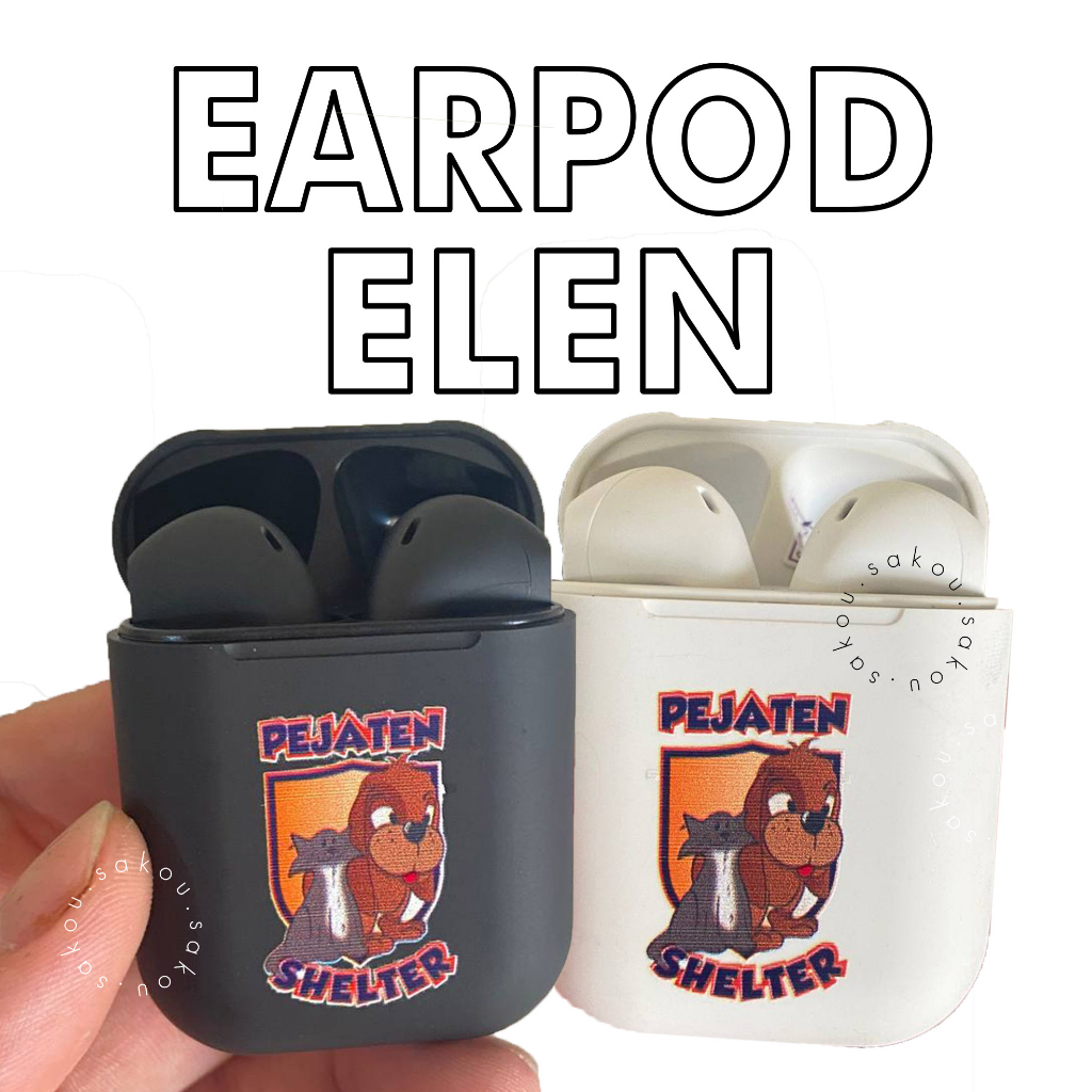 Jual Earpod Elen Custom / Head Set TWS Custom / Earpods Earphone ...