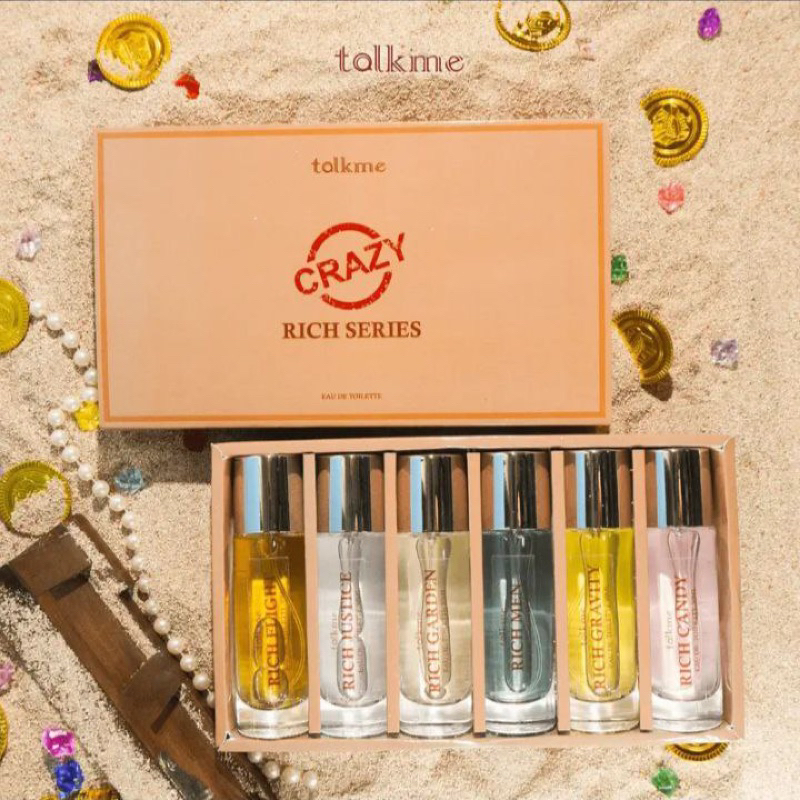 Jual TALKME CRAZY RICH SERIES Eau De Toilette 30 ML( 1 Box isi 6 ...