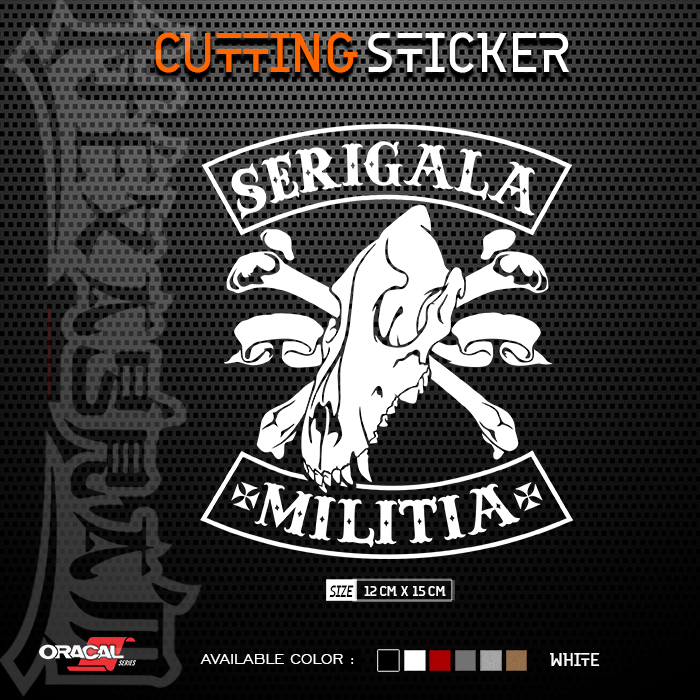 Jual Cutting Sticker SERIGALA MILITIA | Stiker Cutting SERIGALA MILITIA ...