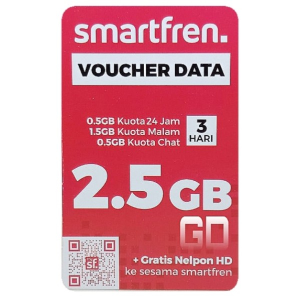 Jual Voucher SmartFren 2.5GB 3Hari | Shopee Indonesia