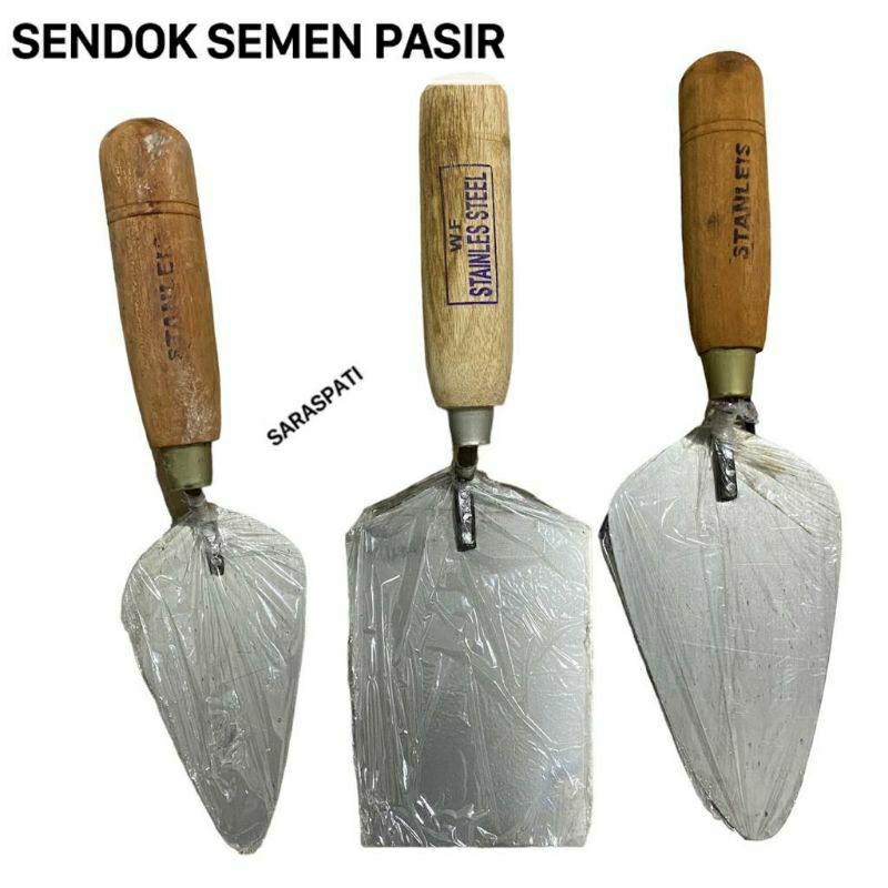 Jual SENDOK SEMEN STAINLESS CETOKAN BANGUNAN | Shopee Indonesia