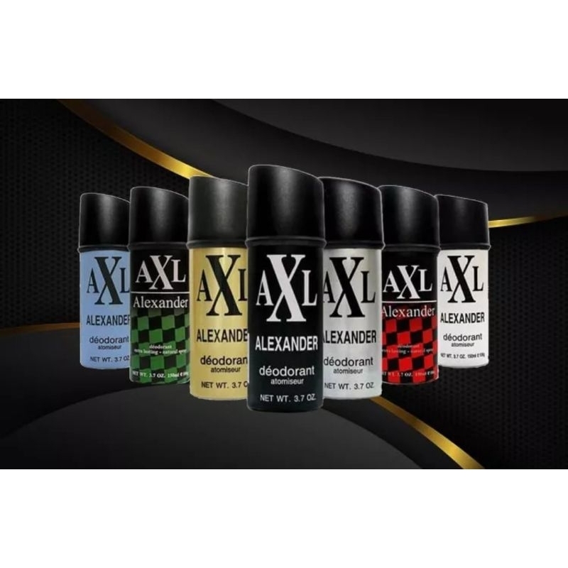 Jual AXL Alexander Body Spray Deodorant 150ml dan 30ml | Shopee Indonesia