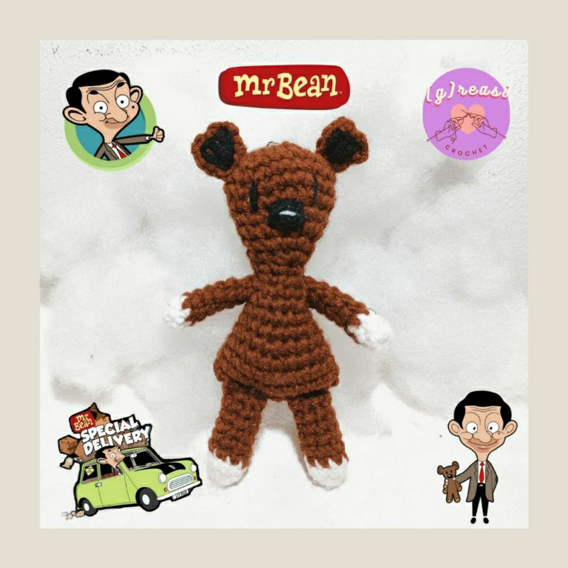 Jual 𝐌𝐫.𝐁𝐞𝐚𝐧 𝐓𝐞𝐝𝐝𝐲 𝐛𝐞𝐚𝐫 𝐜𝐫𝐨𝐜𝐡𝐞𝐭 𝐤𝐞𝐲𝐜𝐡𝐚𝐢𝐧 [𝐁𝐲 𝐆𝐫𝐞𝐚𝐬𝐢 𝐂𝐫𝐨𝐜𝐡𝐞𝐭] | Shopee Indonesia