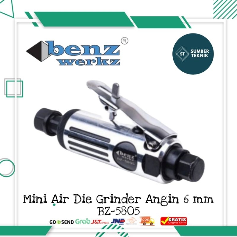 Jual BENZ BZ-5805 Mini Air Die Grinder Angin 6 mm Tuner Set Gerinda Bor ...