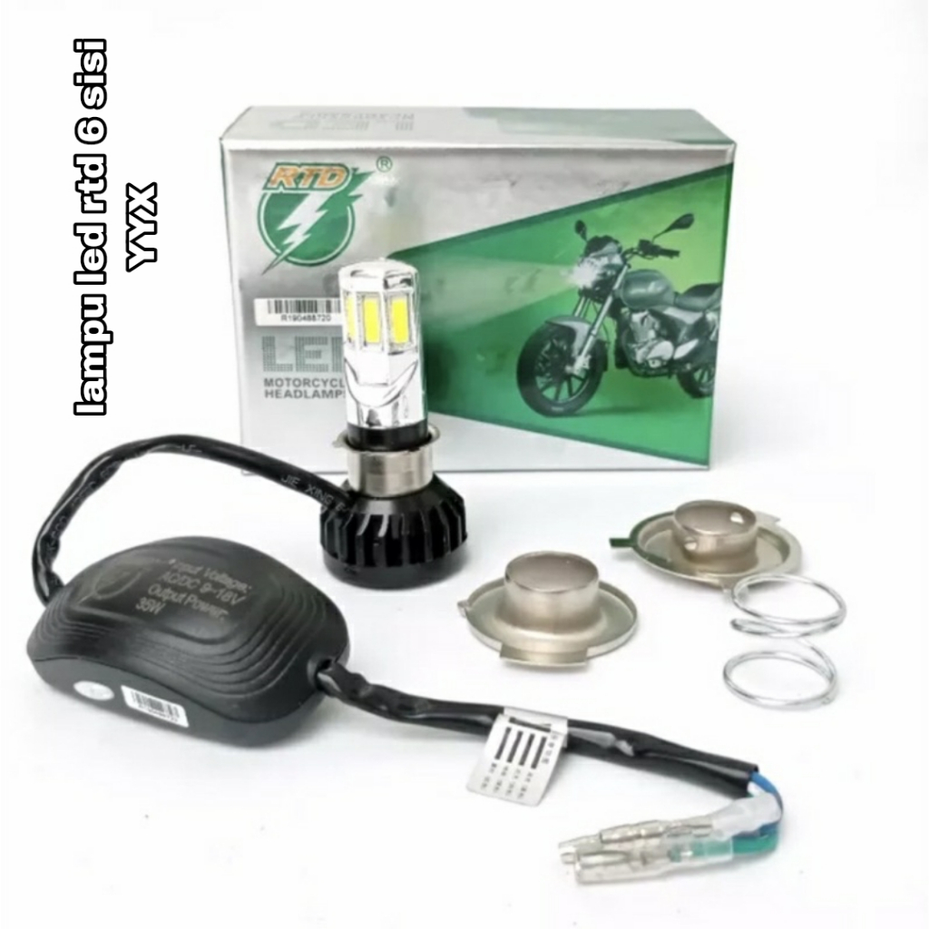 Jual LAMPU LED RTD 6 SISI || LAMPU KIPAS RTD 6 SISI || LAMPU LED MOTOR ...